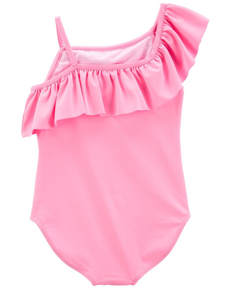 Pink Carter's Ruffled Shoulder 1-Piece Swimsuit | carters.com