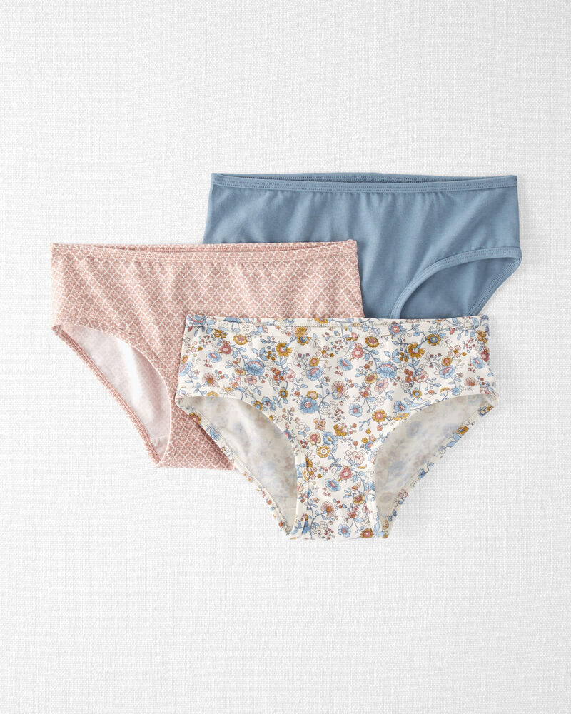 Damask Floral 3-Pack Organic Cotton Underwear | carters.com