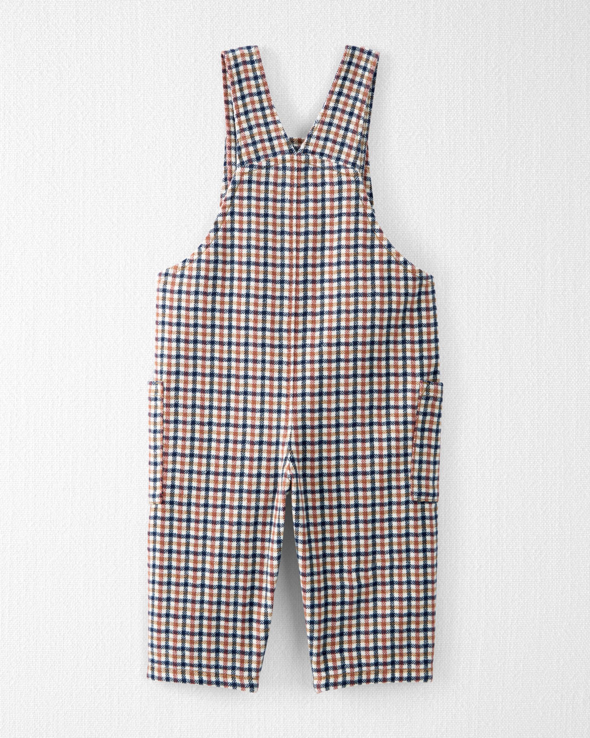Plaid Organic Cotton Cozy Flannel Overalls | Carter’s Oshkosh Canada