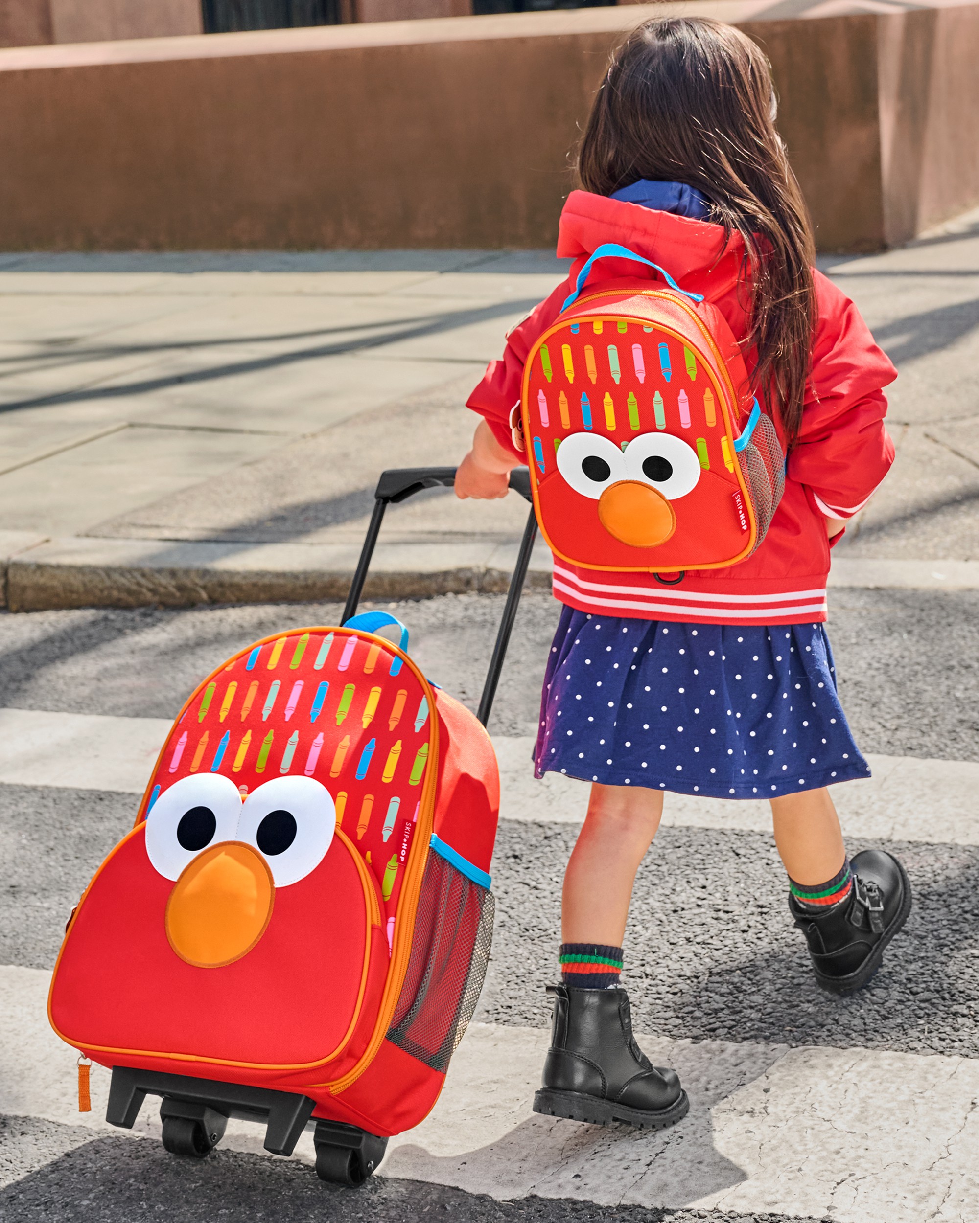 Elmo Sesame Street Toddler Kids Carry-On Rolling Luggage - Elmo ...