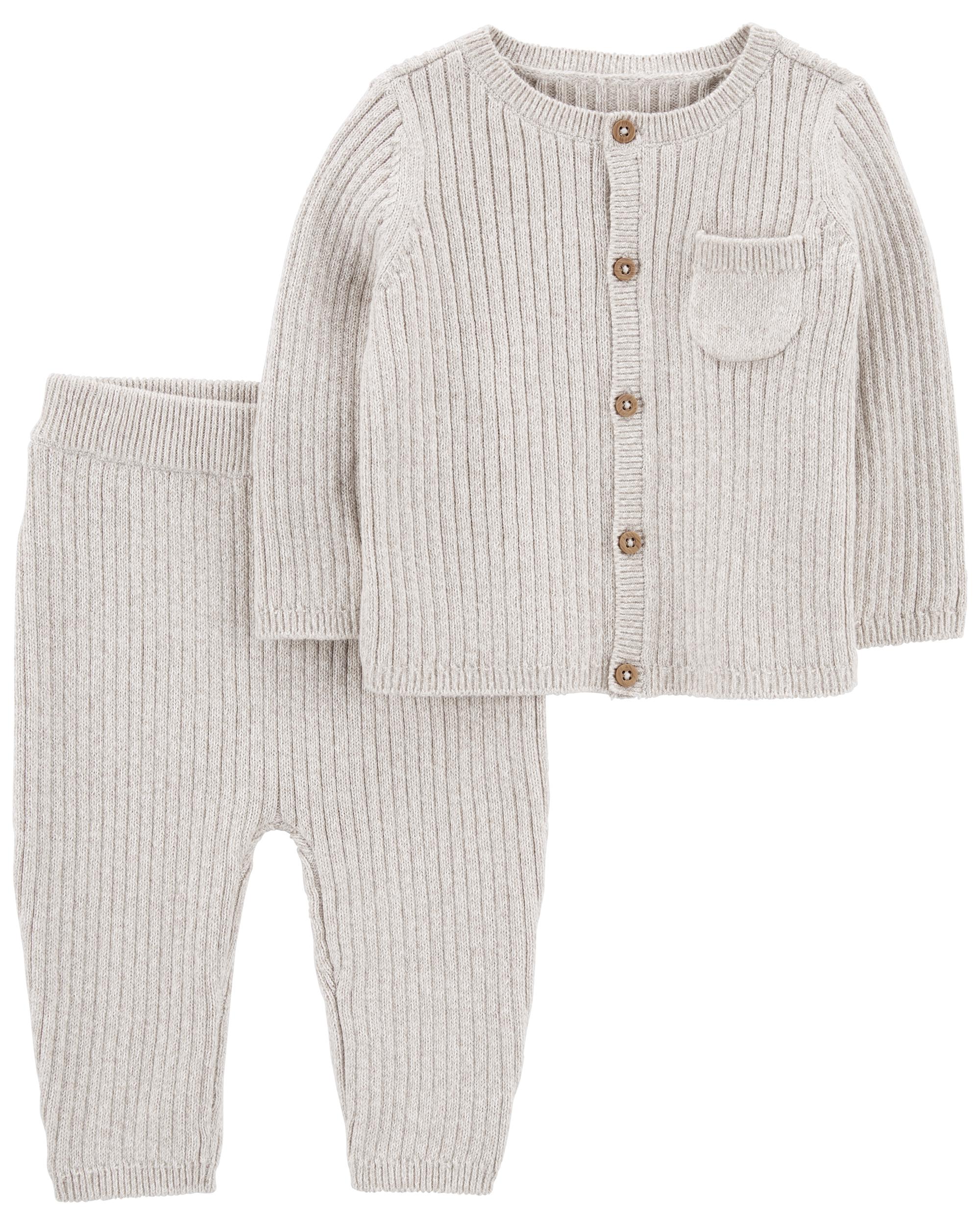 Heather 2-Piece Cardigan Sweater & Pant Set | carters.com