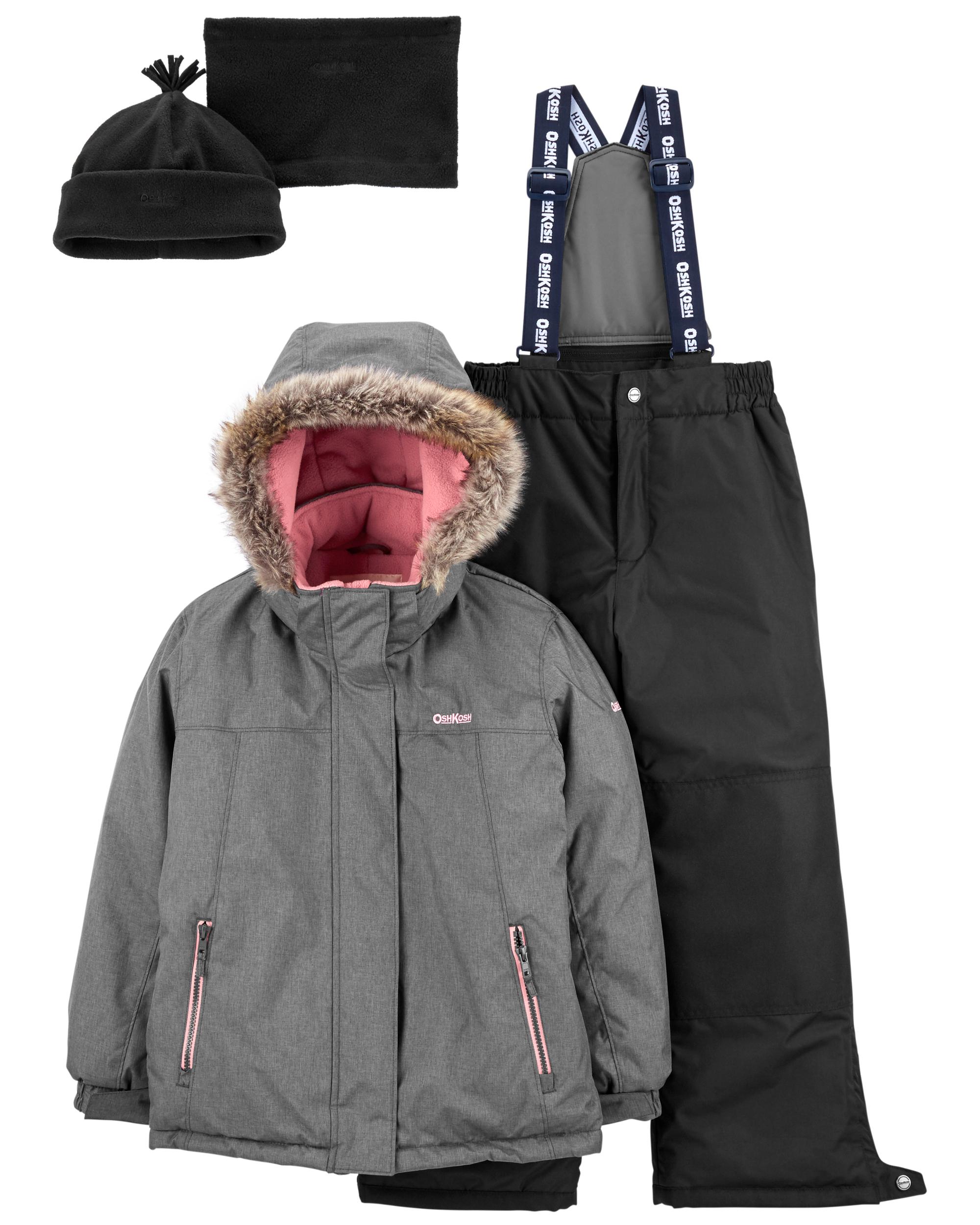 Multicolore Habit de neige 2 pièces avec tuque et cache-cou en prime ...