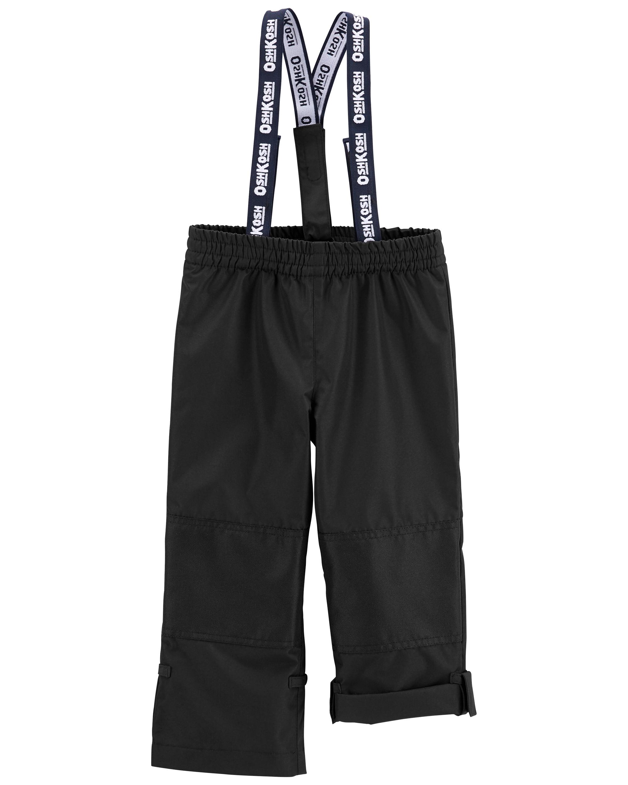 Black Fleece-Lined Lightweight Snow Pants | carters.com
